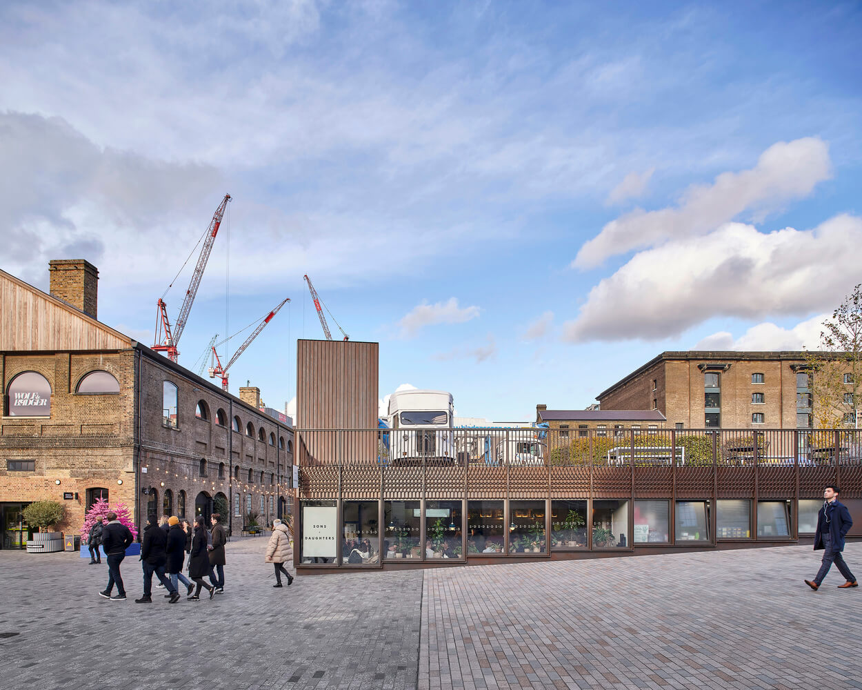 Granary Square Pavilion - Glass Box Facades Limited